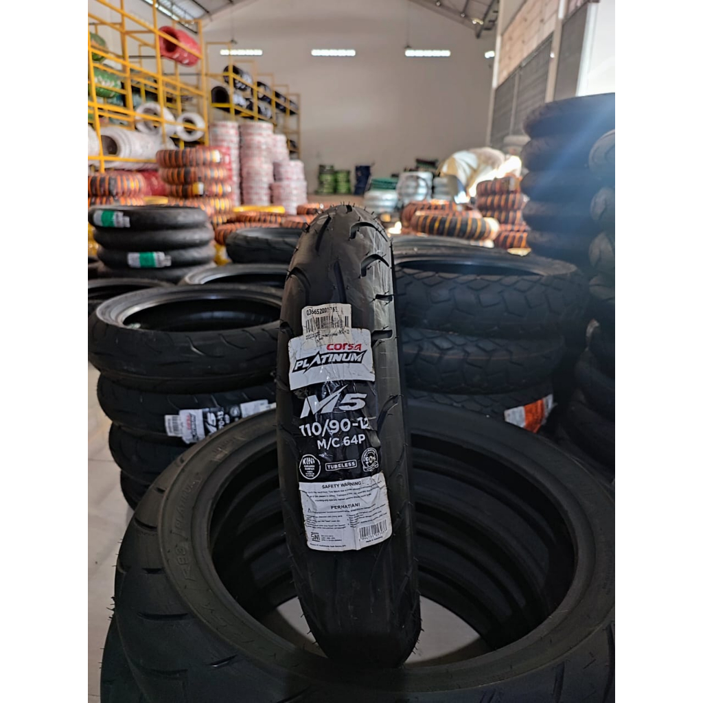 Corsa Motorcycle Tires Scoopy Ring 12 Uk 110/90-12 Tubeless Scoopy Ring ...