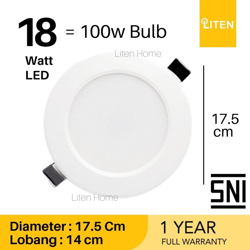 Ceiling Downlight 18w LED 7 Inch 7” / Ceiling Downlight Inbow 18 w 18 ...