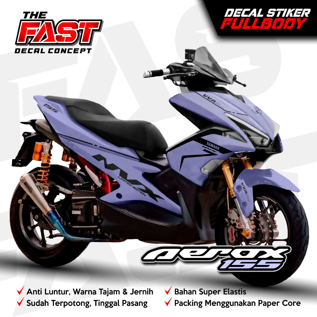 Decal Sticker Variation Fullbody Aerox 155 VVA Old NVX - Dekal Sticker ...