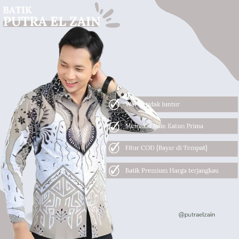 KEMEJA Latest BATIK Shirts Adult BATIK beige BATIK ivory BATIK 2023 ...