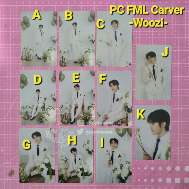 Gogumame FML Seventeen Carver Carat Version PC Photocard Official Woozi Scoups Jeonghan Joshua ...