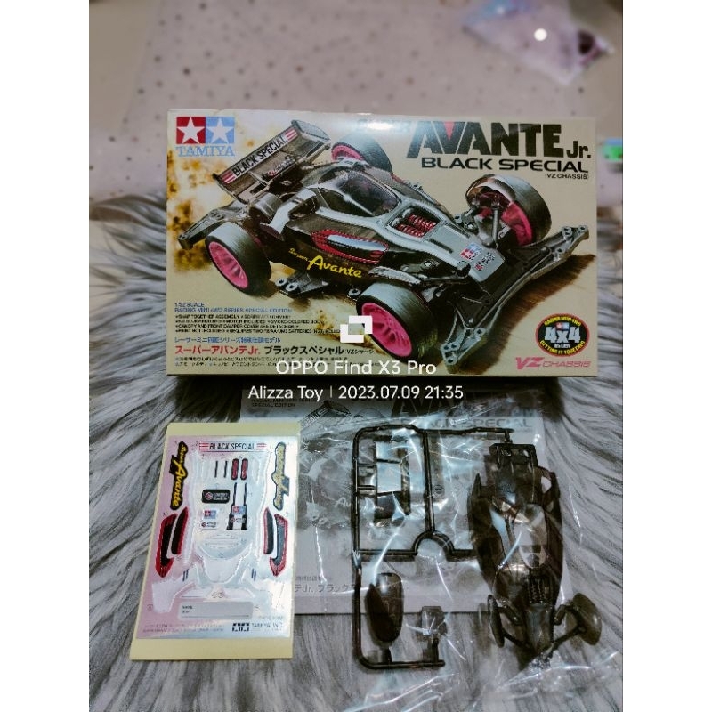 Tamiya 95648 Body Body Super Avante Jr Black Special+Decal+Dus Box ...
