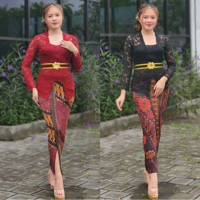 Kebaya Bali Brocade Sofia Bed Long Sleeve Only) | Shopee Malaysia