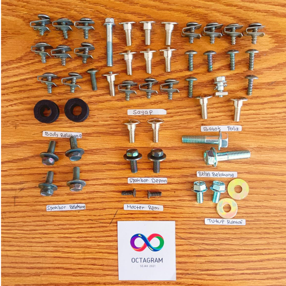 Free Shipping / Full Set Satria Fu 150 Bolts / Full Body Suzuki Satria ...