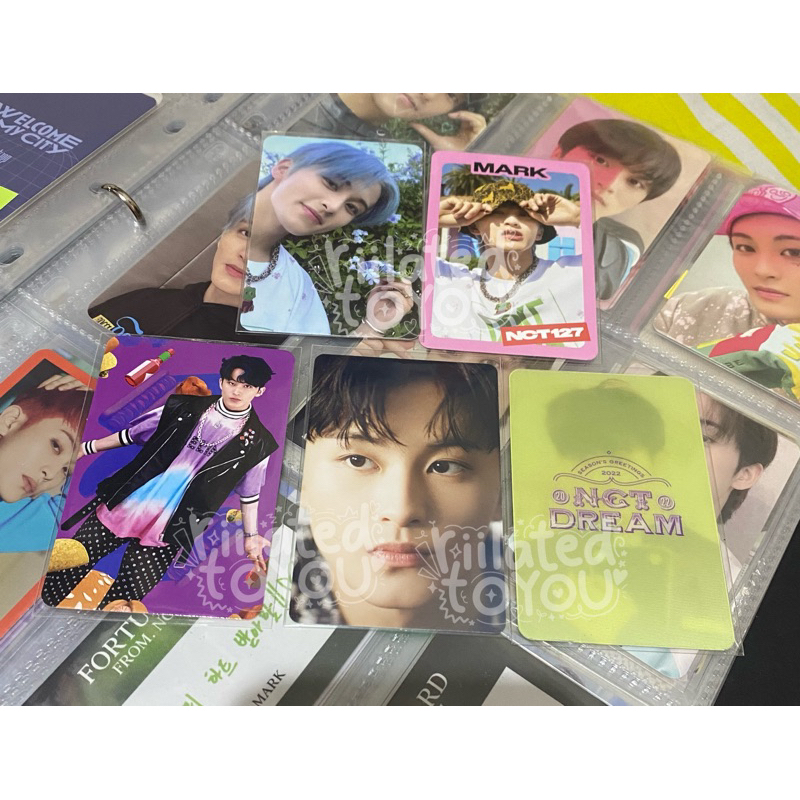 Nct Mark Trading card ay-yo A ver Set (take all) photocard Mark flower ...