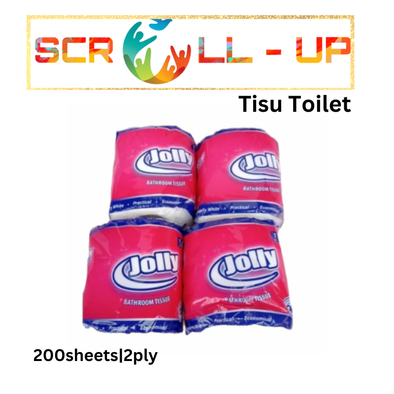 Jolly ROLL Toilet Tissue JOLLY ROLL Non Emboss Toilet ROLL Tissue ...