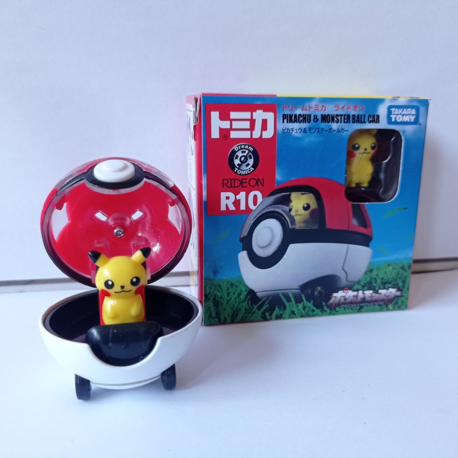 Tomica Dream Ride On R10 Pikachu & Monster ball car takara tomy ...