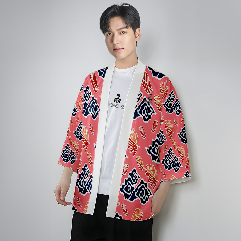 Explore Culture Through Coloring: Kimono Haori Men Women Batik Various ...