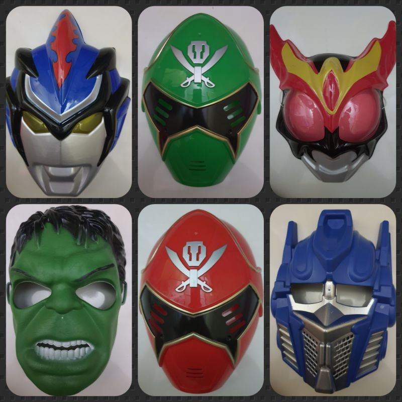 Ultraman Transformers Power Rangers Superhero Mask Toy | Shopee Malaysia