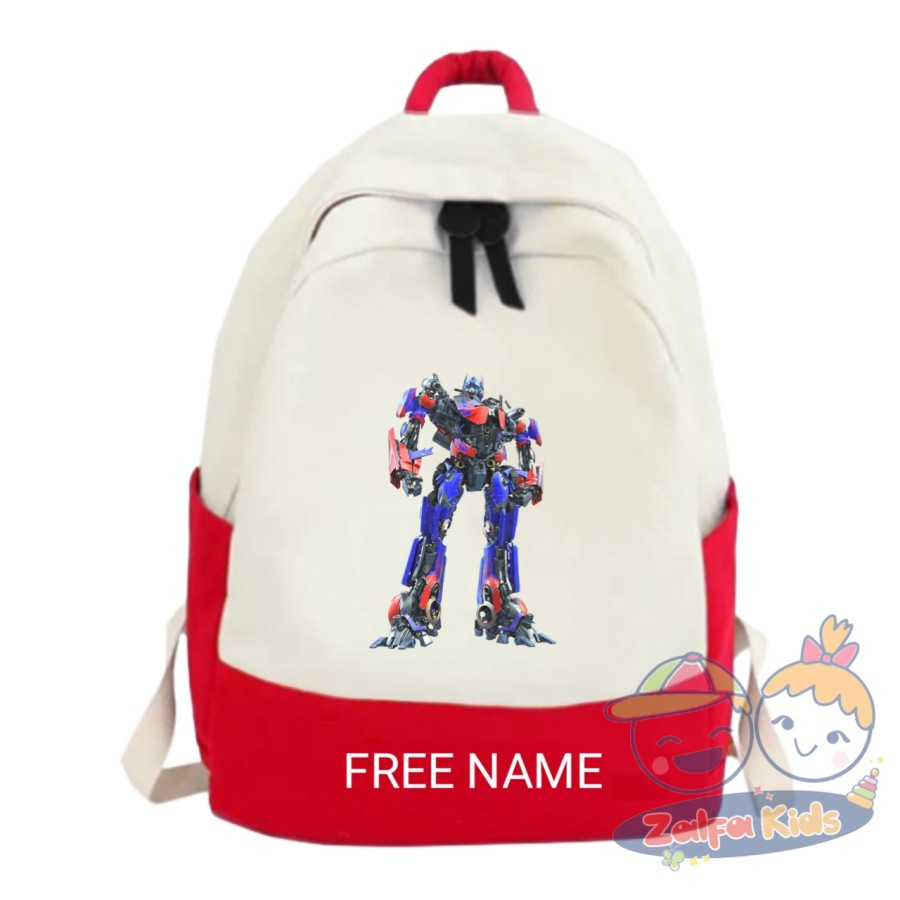 Optimus PRIME TRANSFORMERS Children's School Bag Backpack - FREE Print ...