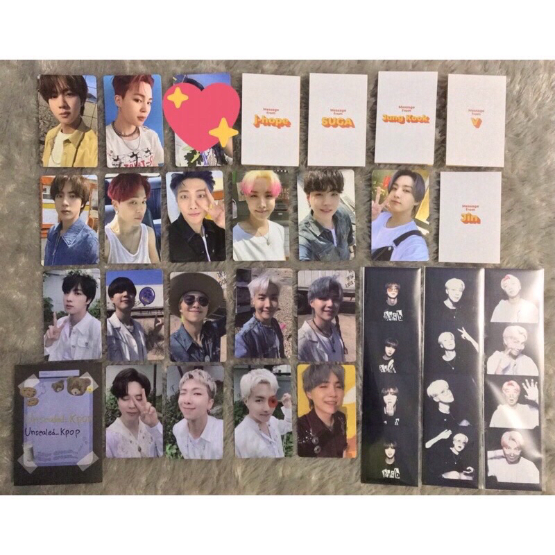Bts Butter Lucky Draw LD PC Photocard PWS M2U SW Soundwave Jin Namjoon Suga Yoongi Jimin Jhope ...