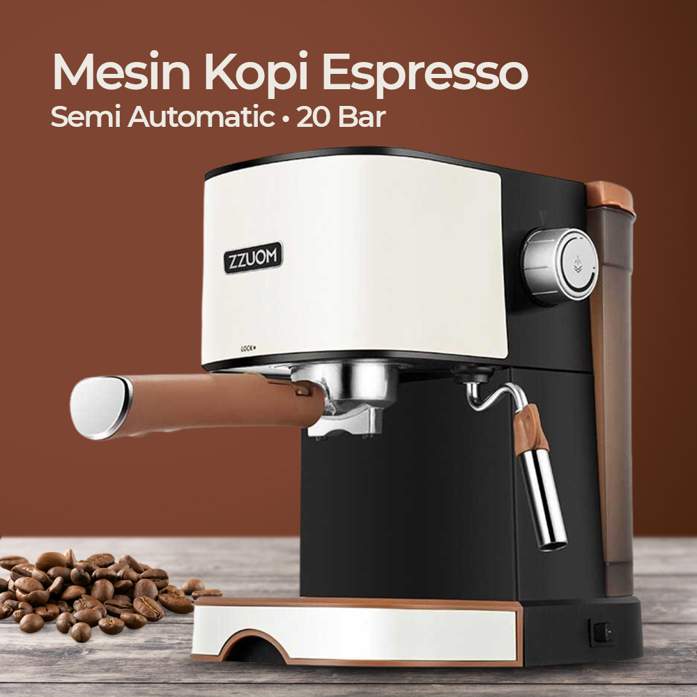 MESIN Zzuom Espresso Cappucino Coffee Machine Semi Automatic Coffee ...