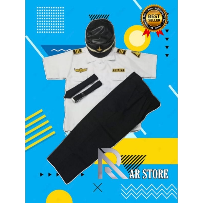 Boy/ Girl PILOT Uniform/ Costume/Carnival/Complete Package/!! | Shopee ...