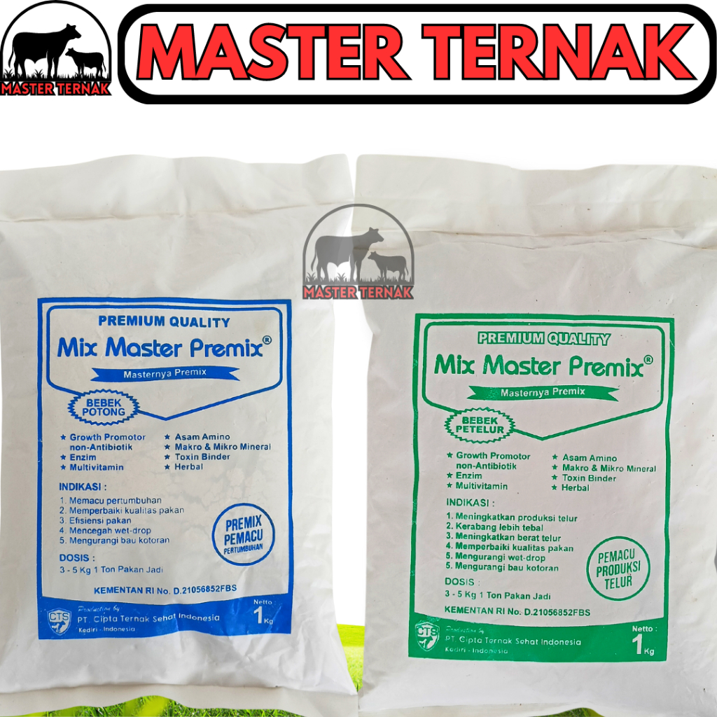 Mix MASTER Premix PQ Bebek 1KG - Premix Promotes Cutting Duck Growth ...