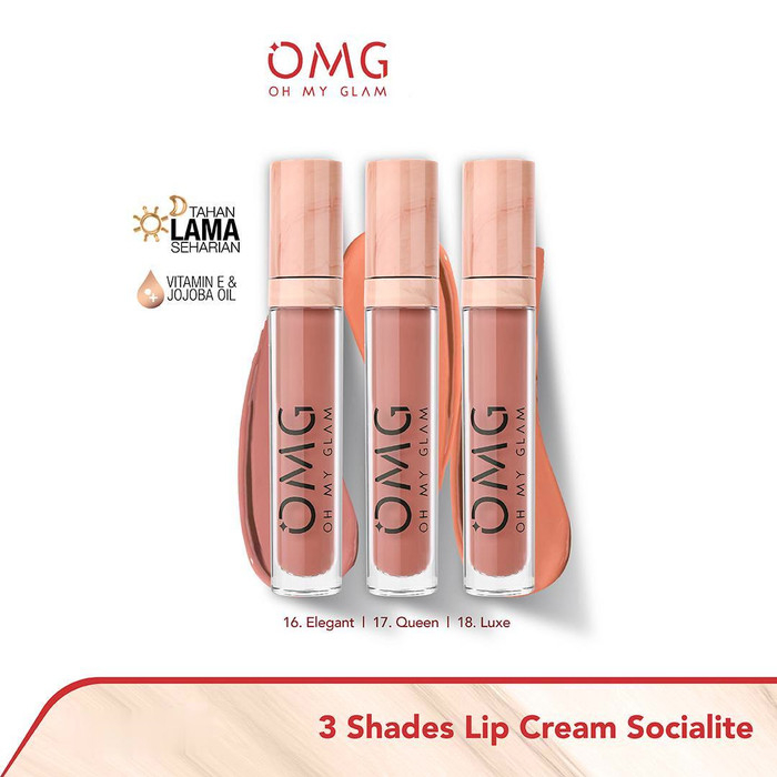 Original OMG Oh My Glam Matte Kiss Lip Cream Deluxe Edition Lipstick ...