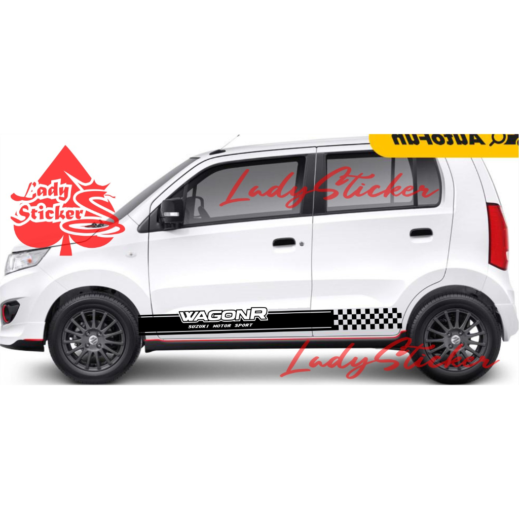 Cutting sticker Car wagon r striping sticker Car suzuki karimun wagon r Side body Shopee Malaysia
