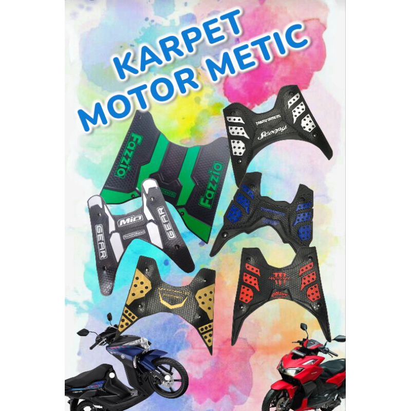Bordes Carpet/Motorcycle Carpet/BEAT, VARIO, MIO, GENIO gear Rubber ...