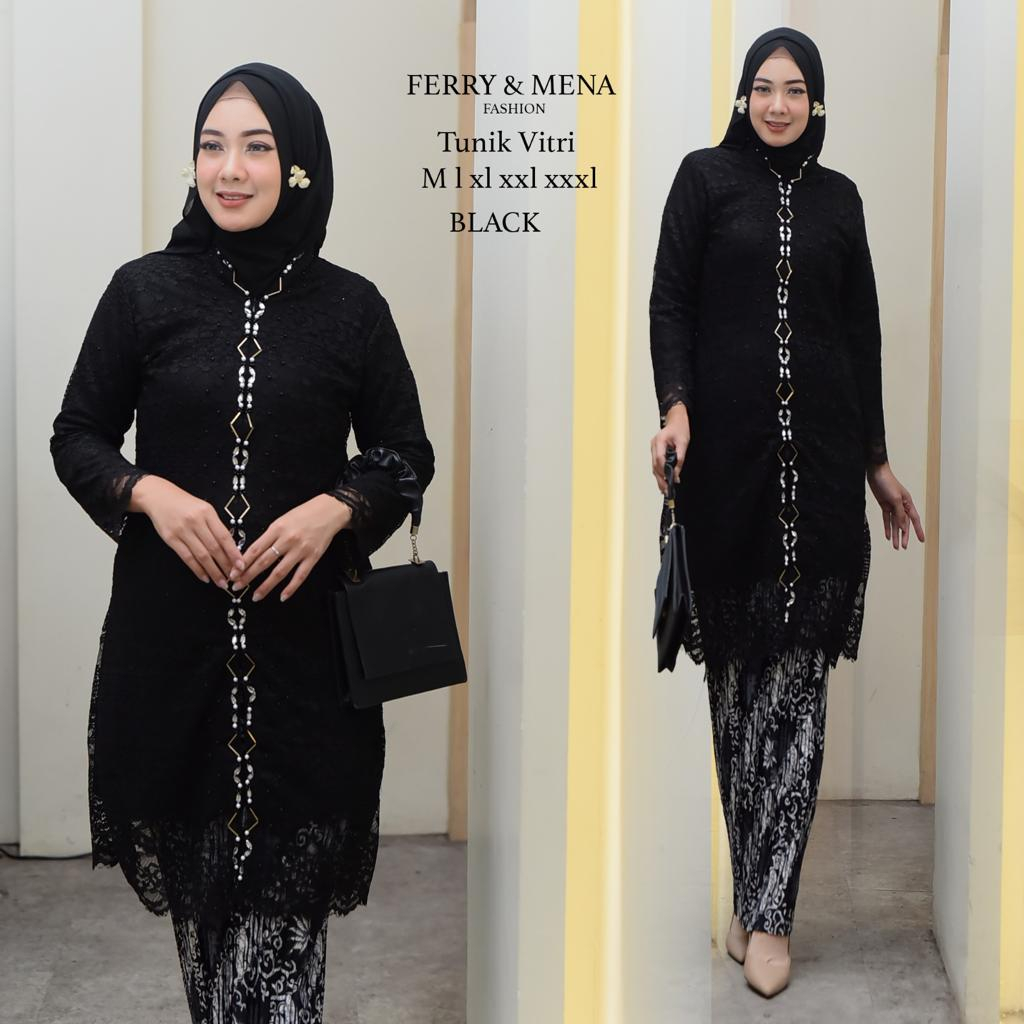Tunic Kebaya Malika Jumbo Kebaya Dress Modern Malay Kebaya Hijab Kebaya