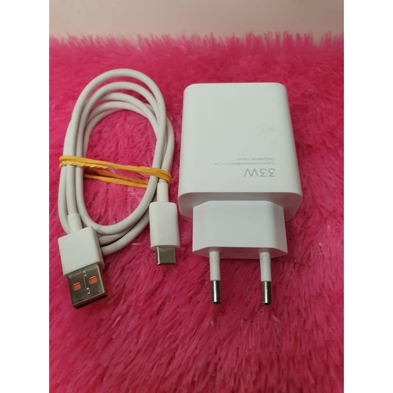 Original charger Built-In hp xiomi redmi Mi turbo charger type C 33W ...