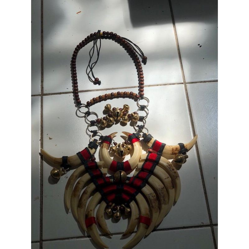 REPLIKA Dayak Ethnic Necklace kalimantan Bell Replica | Shopee Malaysia