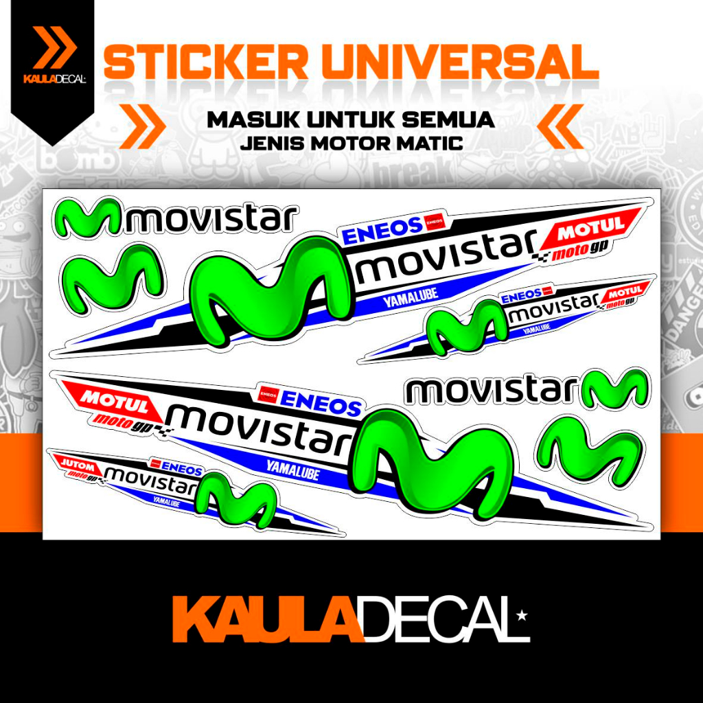 Motorcycle STRIPING STICKER ALL MATIC MOTIF 74 / UNIVERSAL MATIC ...