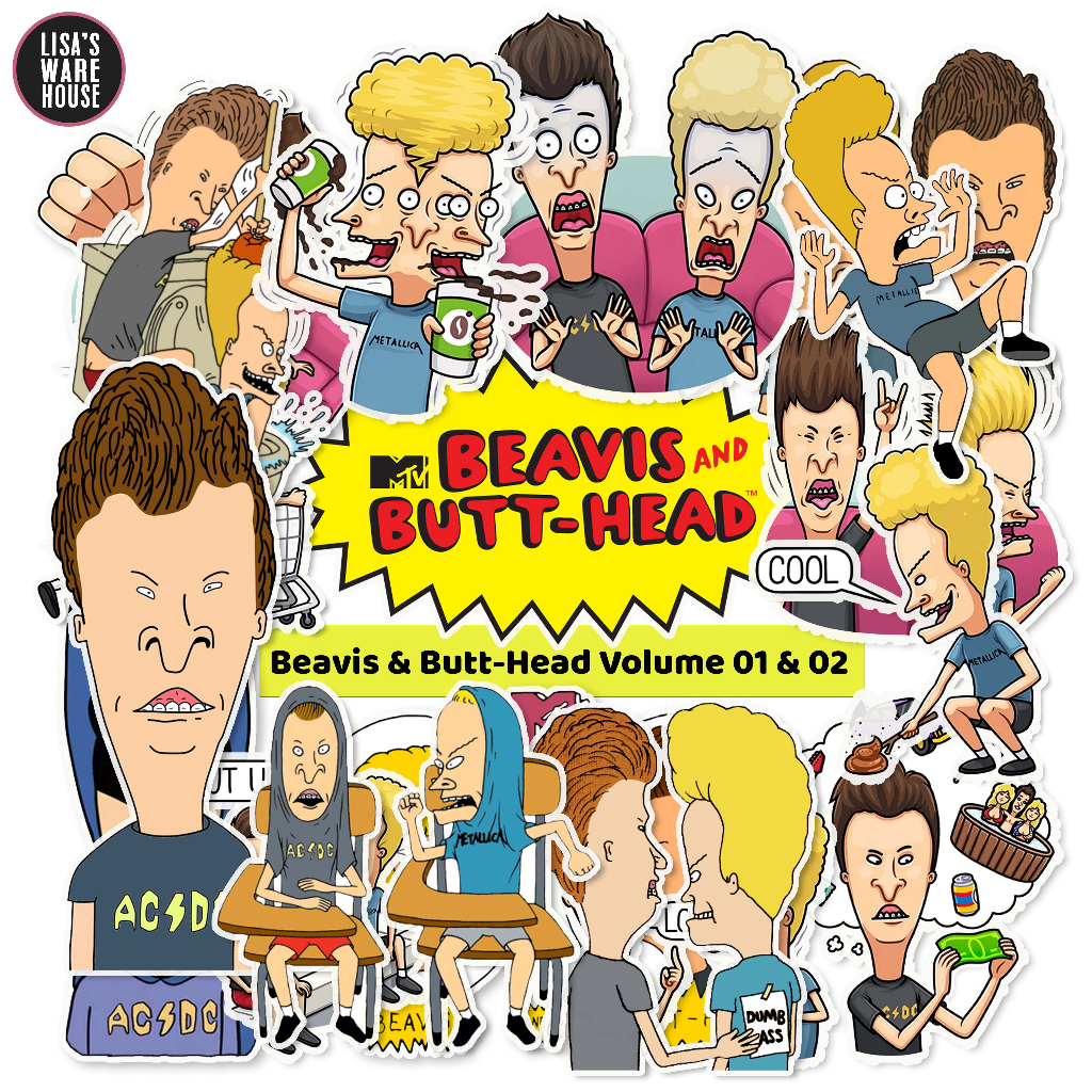 Sticker Beavis & Butt-Head Volume 01-02 | Shopee Malaysia