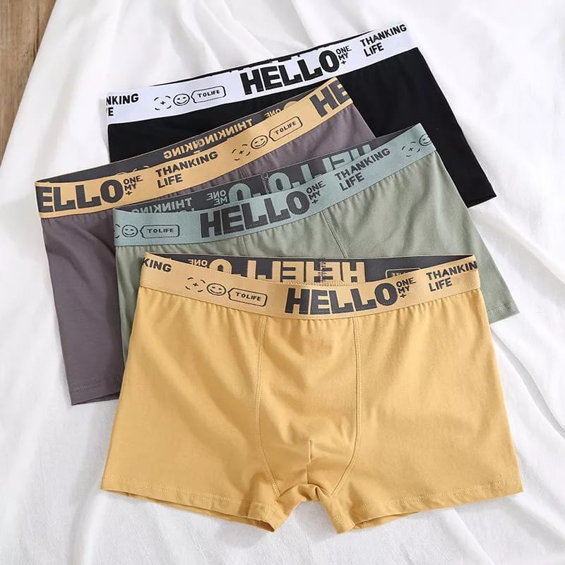 Boxer Shorts COWO BOXER HELLO | Shopee Malaysia