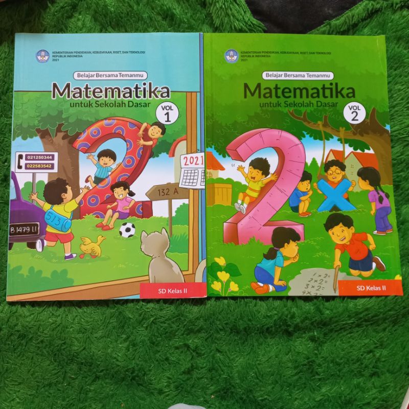 Original Mathematics Book Grade 2 SD VOL 1 2 MERDEKA Curriculum ...