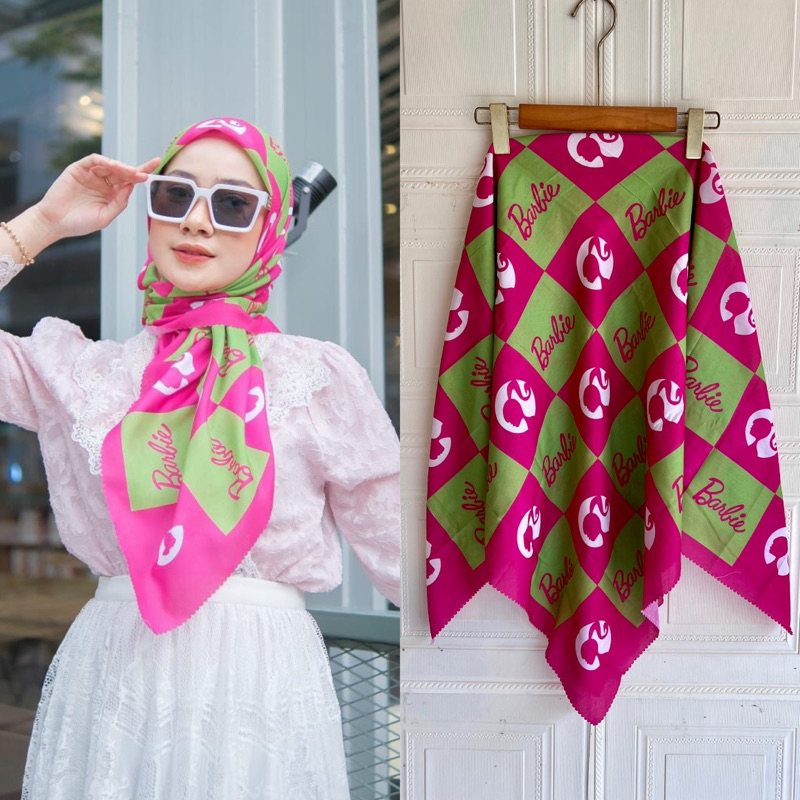 Barby SERIS MOTIF HIJAB/Quad Of The Series Of Flower BERBI Doll Motifs ...