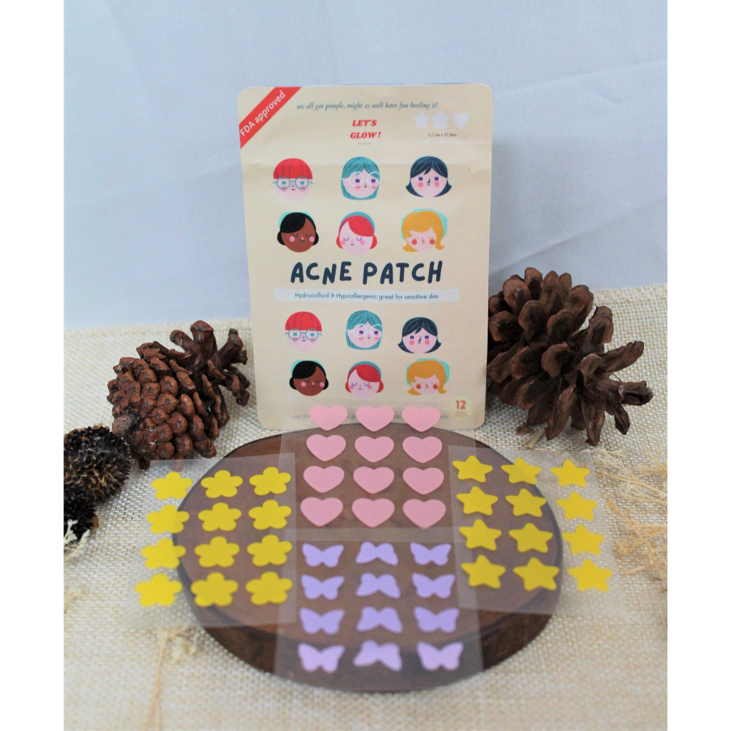 Hydrocolloid ACNE PATCH COLORFUL LETS GLOW GROUP | Shopee Malaysia