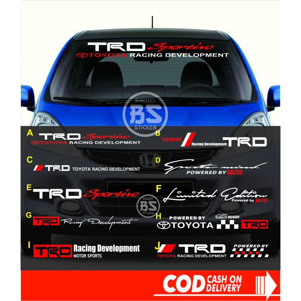 Toyota TRD Sportivo Racing devlopment series front and rear windshield ...