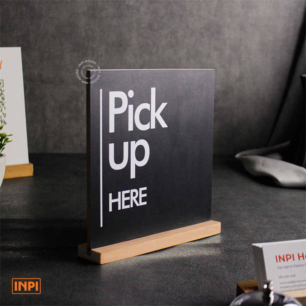 Here pick up - here cafe pick up sign - Black and White | Shopee Malaysia