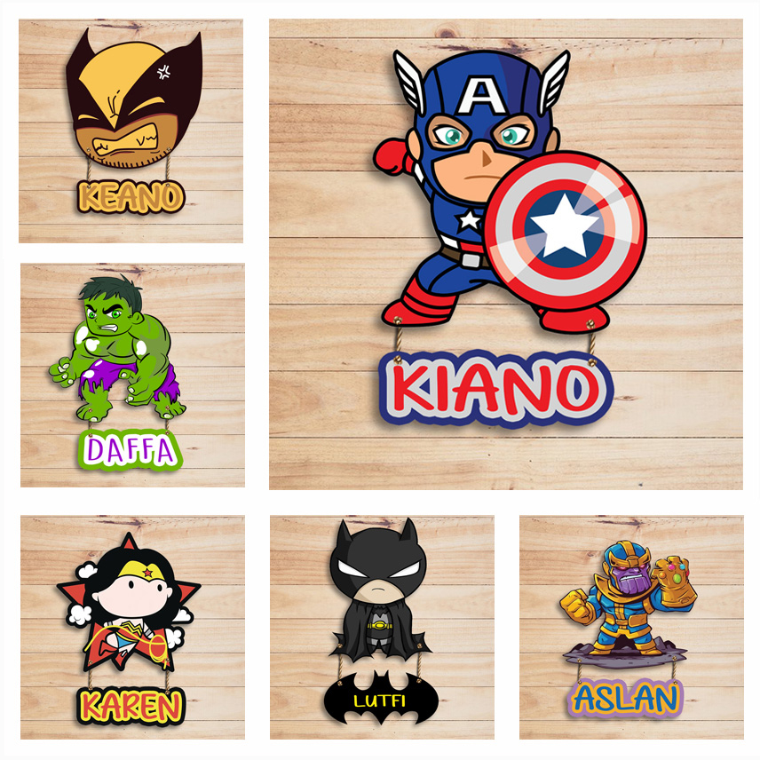 GANTUNGAN HIASAN DINDING Wall Hanging Name Hanger Door Room Decoration ...