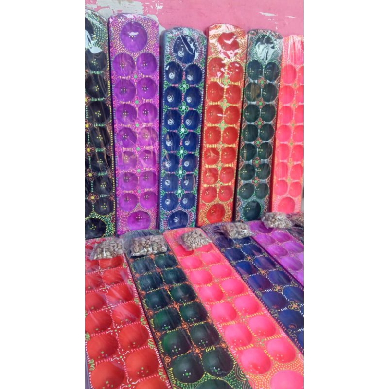 KAYU Congklak Dakon Long Wooden Various Colors Plus Seeds From Natural ...