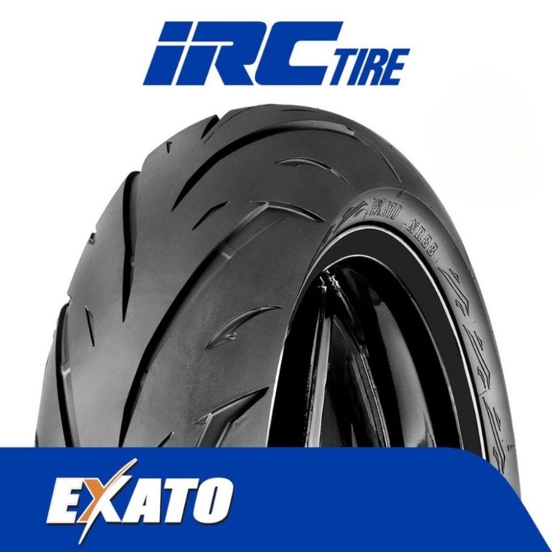 Front Rear Tire IRC 80/90-14 M/C 40P EXATO NR88 Tubeless Honda Beat Mio ...
