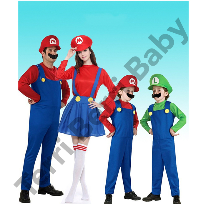 Super Mario Bros Bross Luigi Cosplay Costume Super Mario Bros Costumecostumcustomcostumes