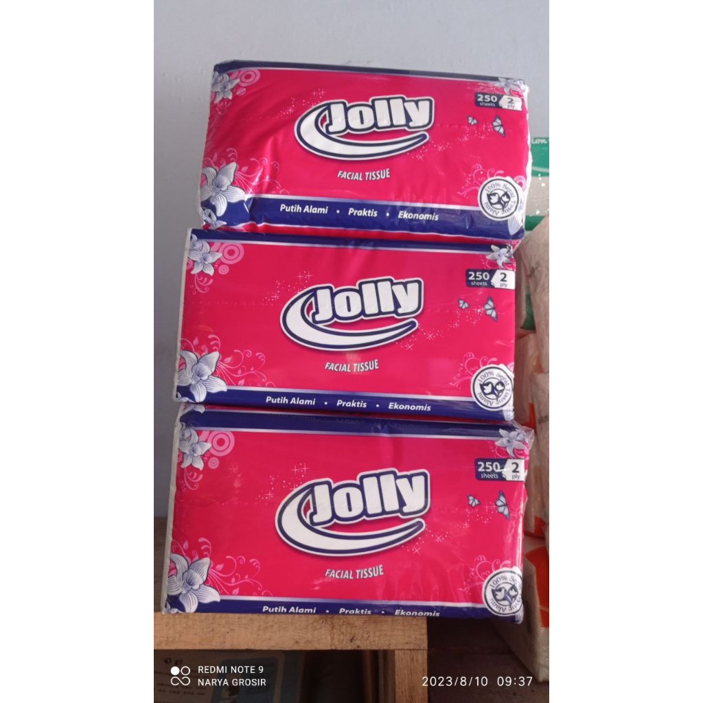 Jolly - Facial Tissue 250 Sheets 2 Ply - Sir | Shopee Malaysia