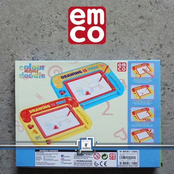 Emco Color Magnet Doodle Whiteboard Magnetic Color Drawing Board ...