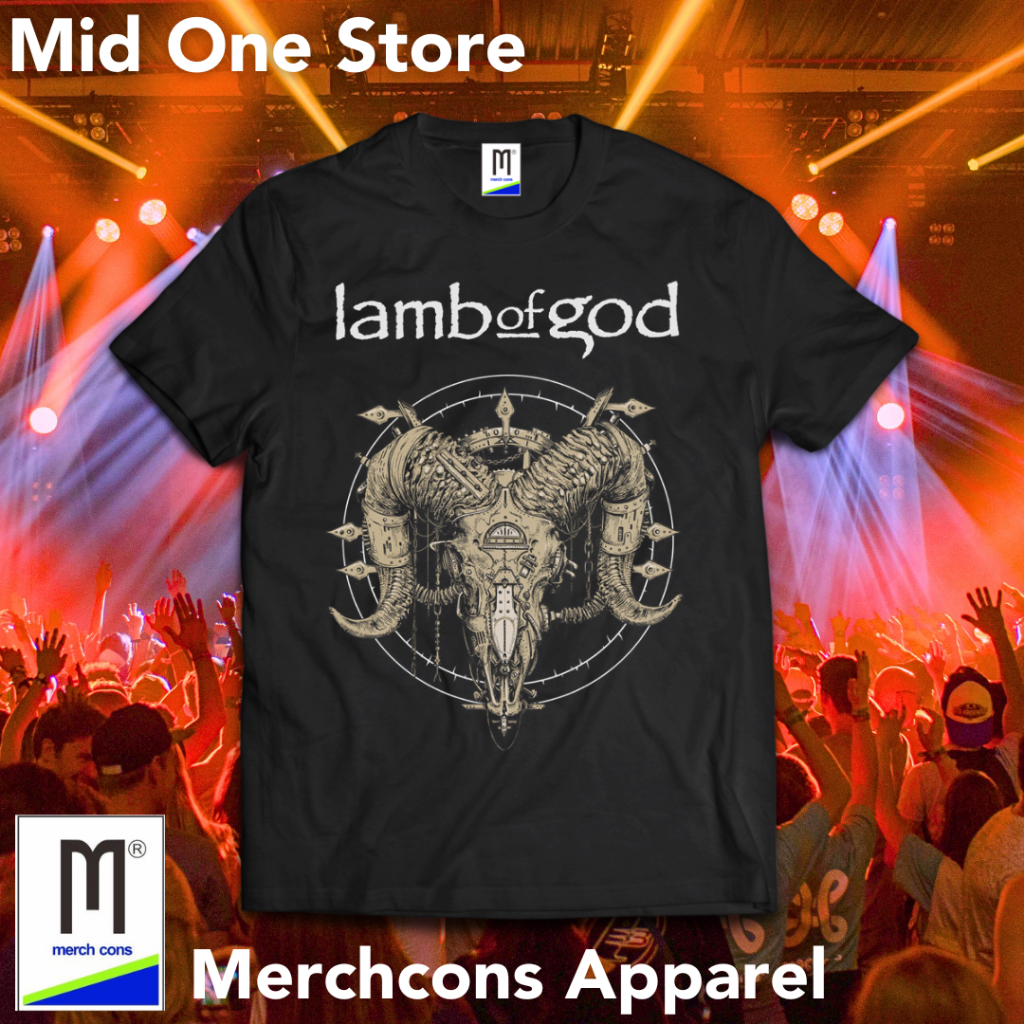 M268/kaos BAND LAMB OF GOD TAG MERCHCONS SIZE Outside/KAOS MUSIK DISTRO ...