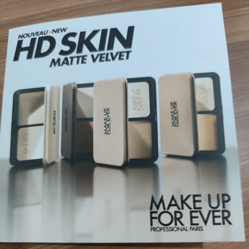Makeupforever hd skin foundation/hd skin velvet sample card | Shopee ...