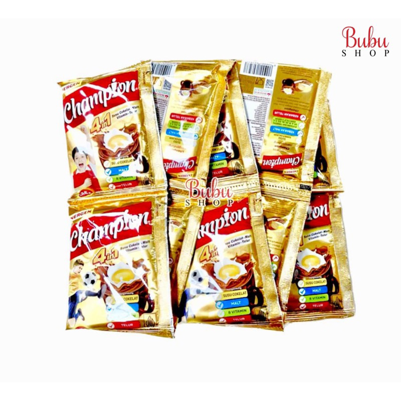 Energen Champion chocolate milk 1 pack 10 sachets | Shopee Malaysia