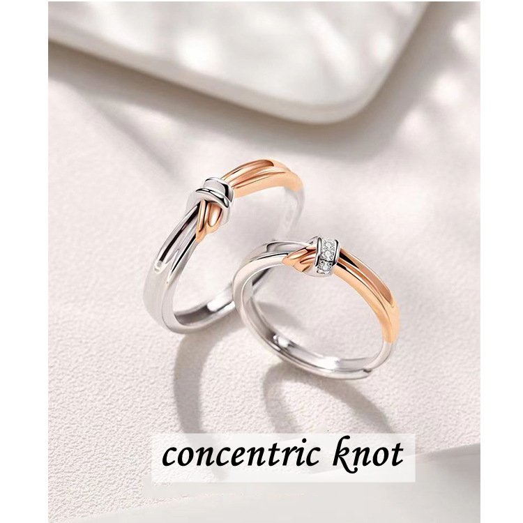 New-pair-concentric knot couple Ring, NEW model couple Ring, Mixed ...