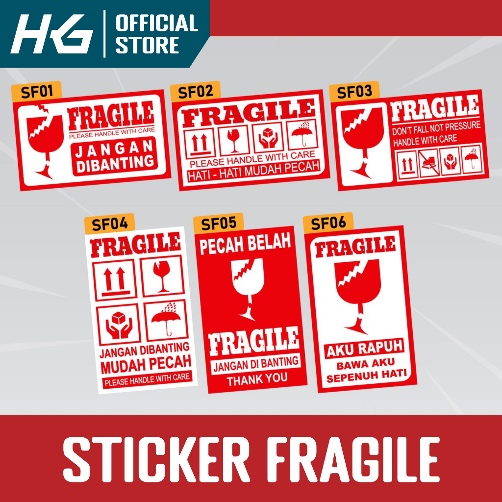 Fragile Sticker - Shipping Label Watch Out For Broken | Shopee Malaysia
