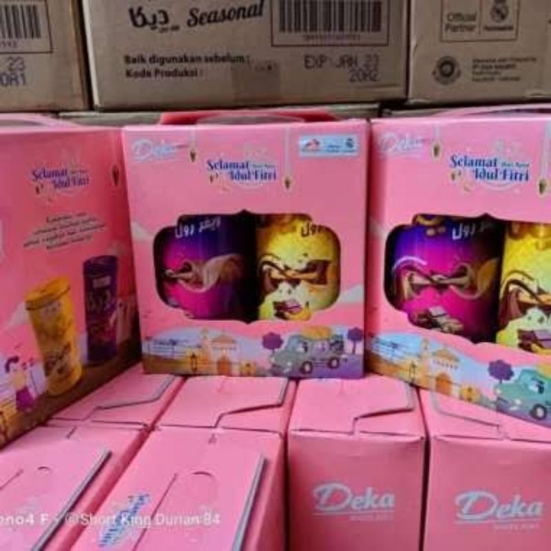 Deka Wafer Roll Gift Box Hampers Eid Al-Fitr Edition 1 Box contains 2 / Deka Wafer Roll Two ...
