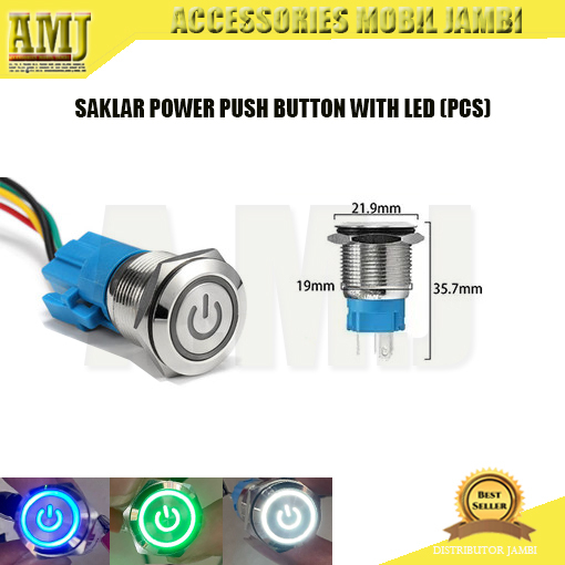Universal PUSH BUTTON WITH LED POWER SWITCH (PCS) | Shopee Malaysia