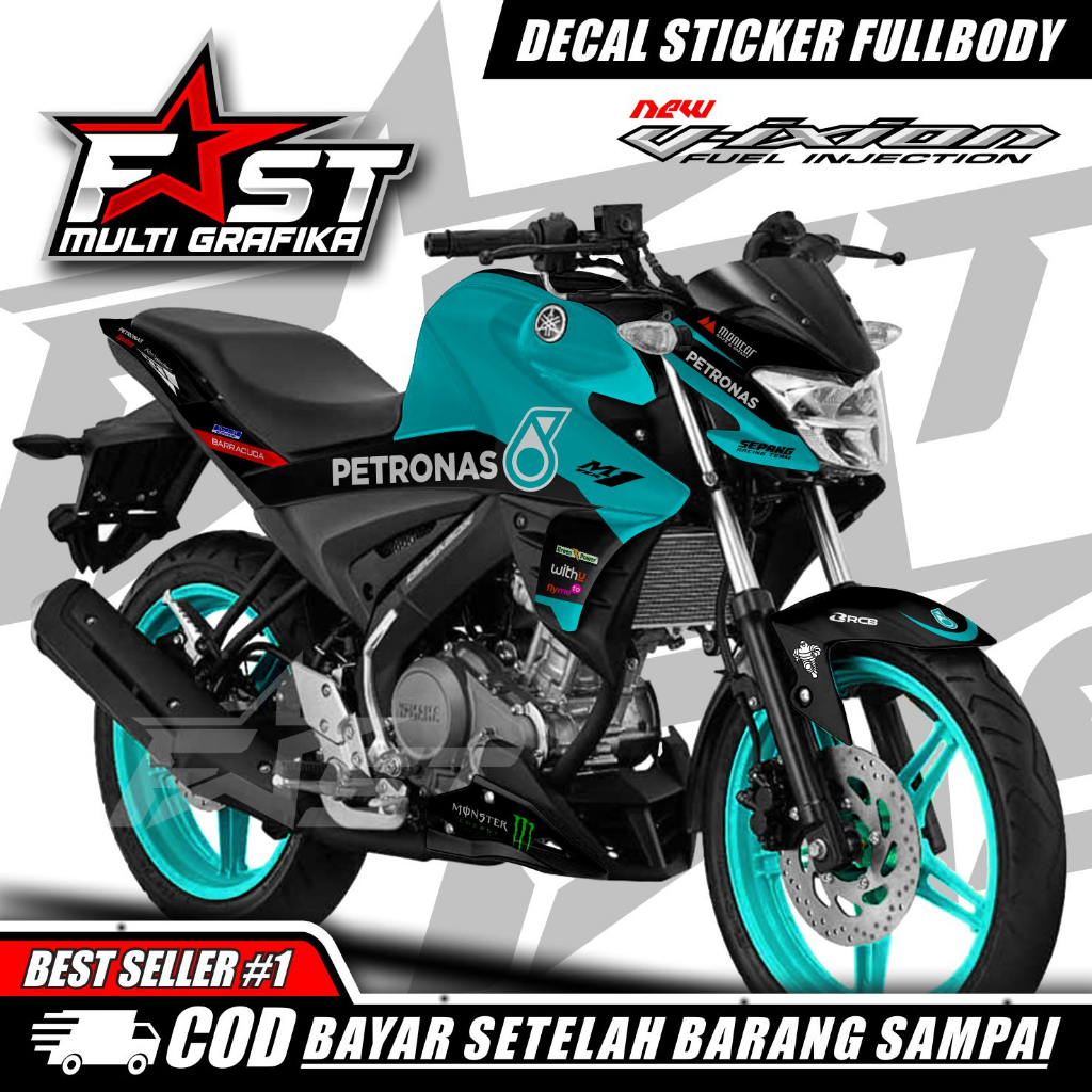 Yamaha New Vixion R 155 Full Body Petronas Decal Sticker | Shopee Malaysia