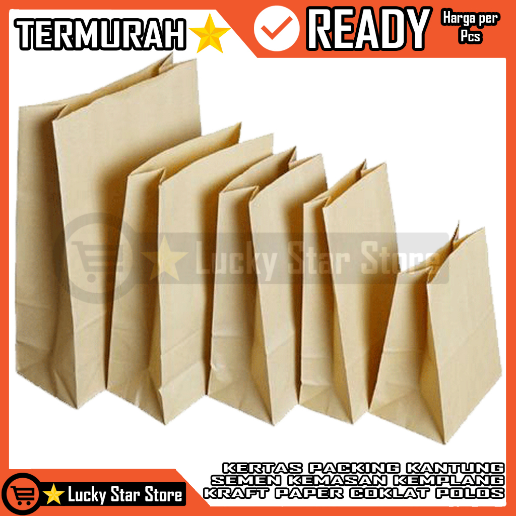 Cement PAPER Bags ZAK Sacks Sacks Plain PACKING Bags Packaging KEMPLANG ...