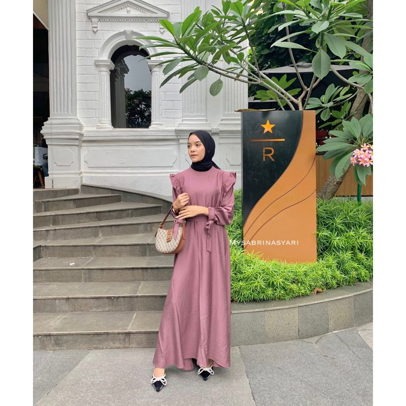 Verena Women's Dress Polo Linen Fashion Muslim Adult Women Korean Style ...