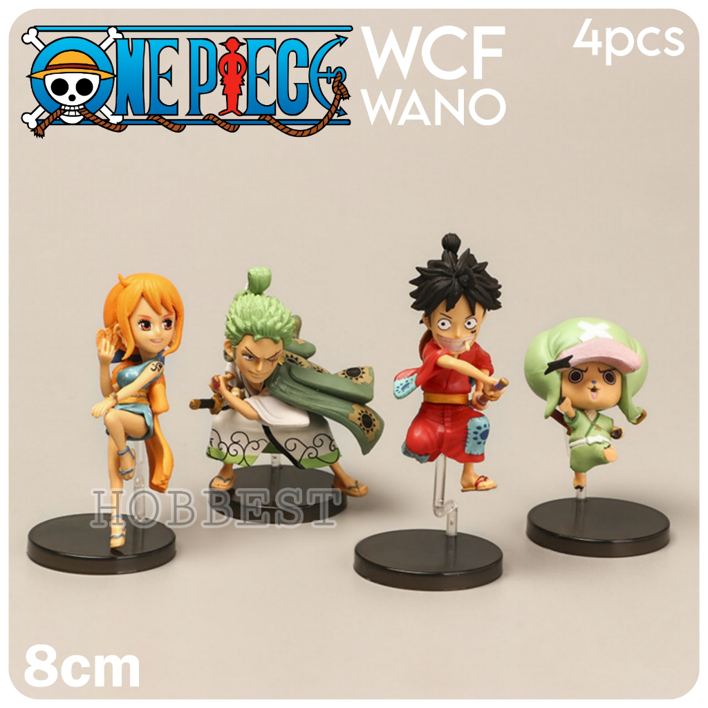 Action Figure WCF ONE PIECE WANO KUNI contains 4 pcs Miniature Cake ...