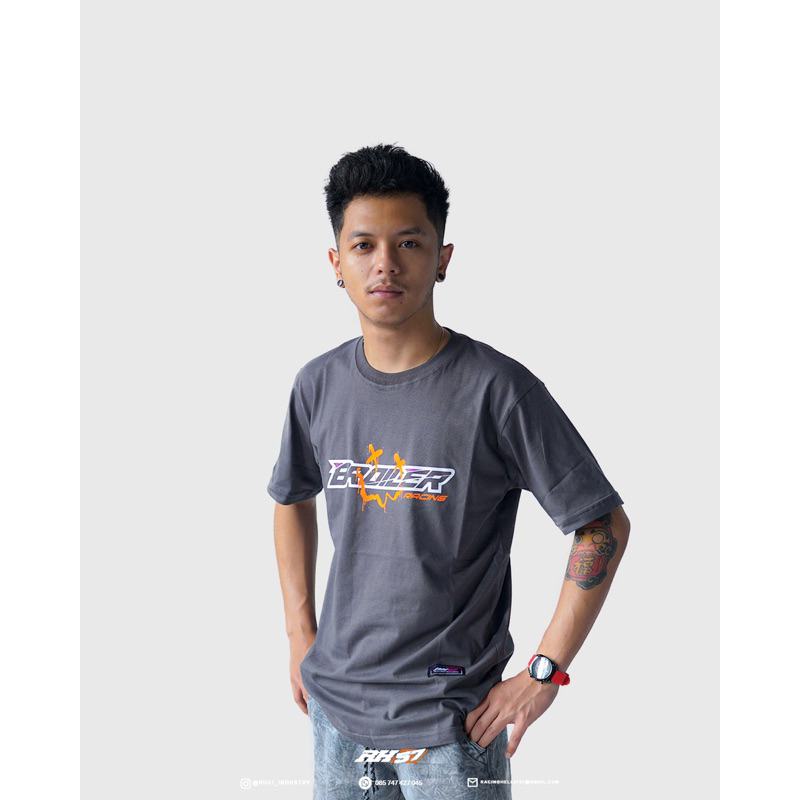 Rh57 TEAM TSHIRT // BROILER RACING INDONESIA (front) | Shopee Malaysia